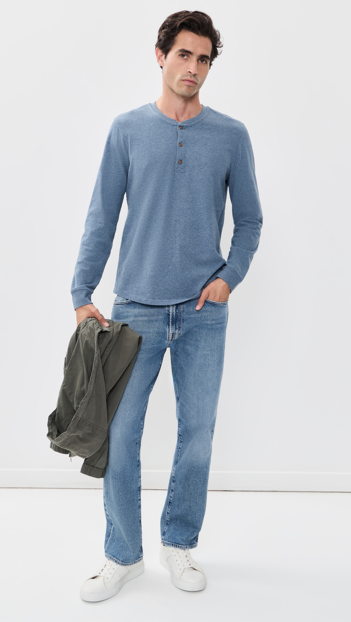 MARINE LAYER luxe 250 henley tee